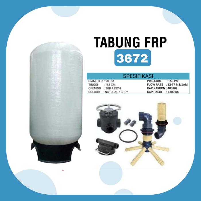 Jual Tabung filter air FRP 3672 - Tabung Filter 3672 - Tangki Filter ...