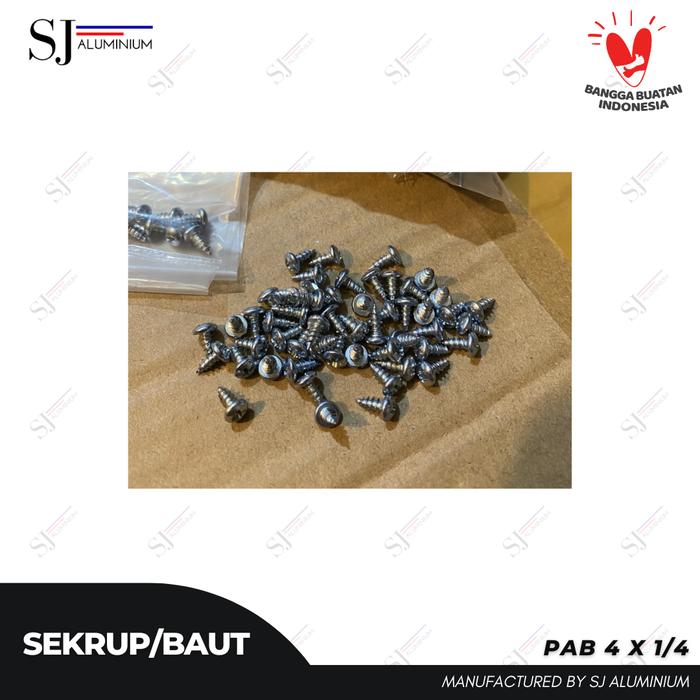 Jual Sekrup / Skrup / Baut Tapping Taping - 4x1/4 PAB P+AB 4 x 1/4 ...