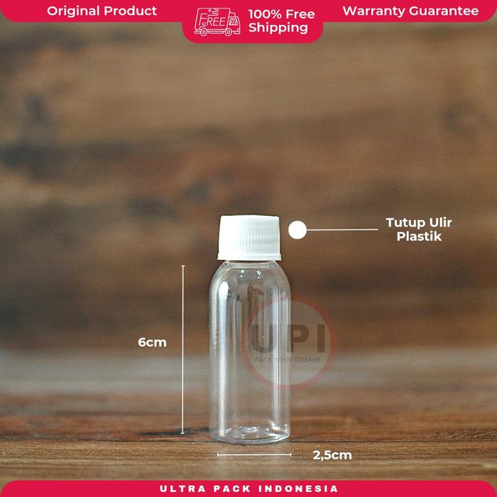 Jual BOTOL PET BOSTON 30ML CLEAR & TUTUP. ULIR PLASTIK PUTIH - Kota ...