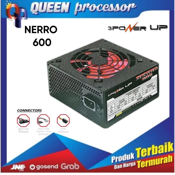 Jual PSU Power Up Nerro 600 600 Watt Power Supply - Jakarta Pusat - QueenProcessor | Tokopedia