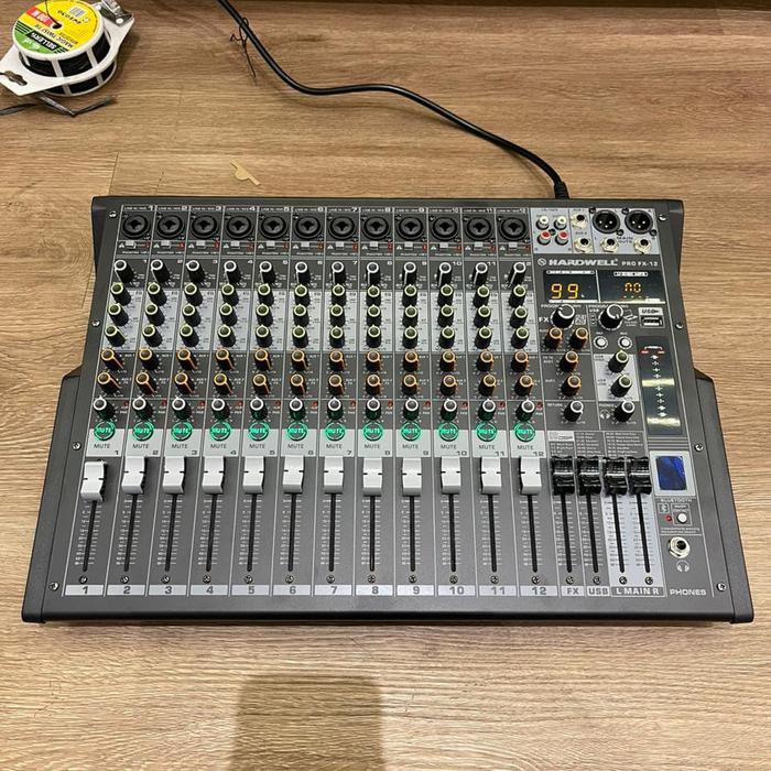 Jual Mixer Audio 12 Channel Hardwell PRO FX12 Bluetooth USB Full Mono ...