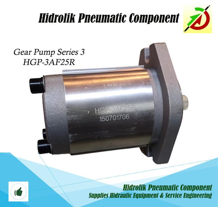 Jual Gear Pump SHAFT 16MM TYPE HGP-3A-25R MERK HYDROMAX 25CC/REV ...