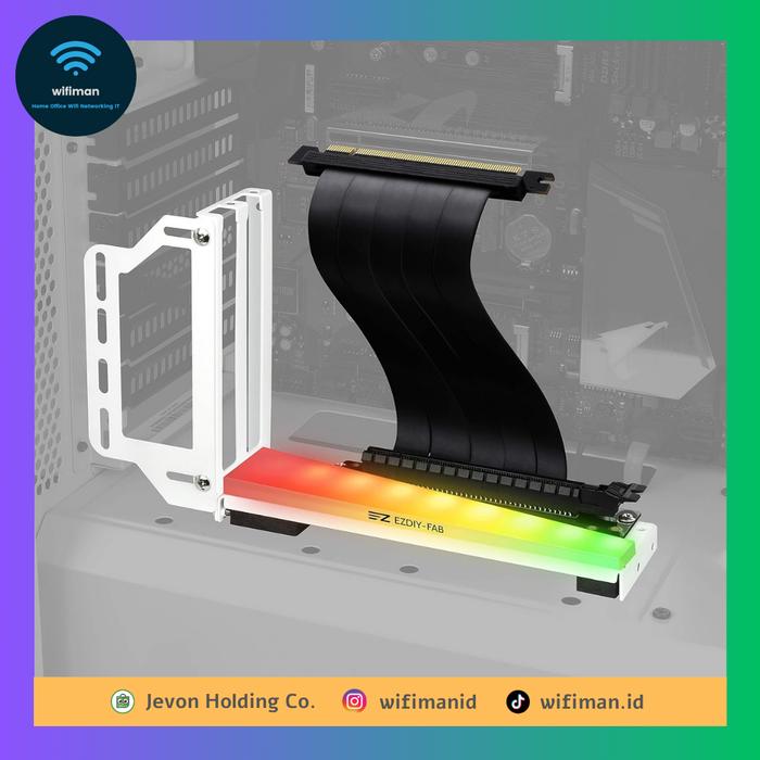 Jual EZDIY ARGB Vertical GPU Mount PCIe Gen 3.0 Riser VGA RTX Gen3 ...