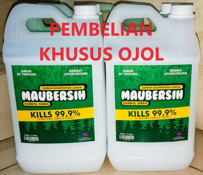 Jual OJOL - MAUBERSIH Karbol Antibacterial 5 L Wangi Pine Pembersih ...