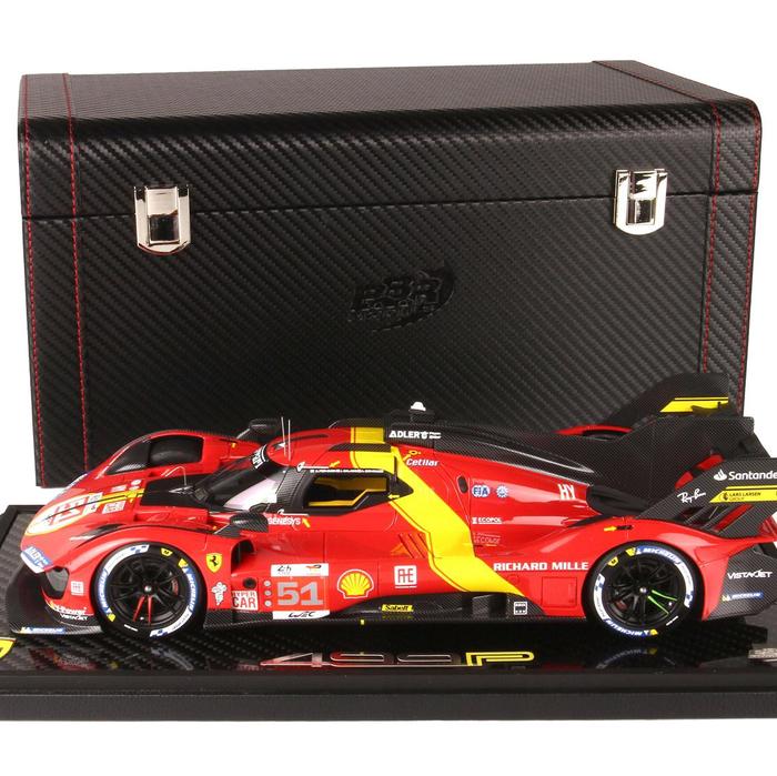 Jual BBR 1:18 FERRARI 499P no 51 Winner Lemans 2023 delux version ...
