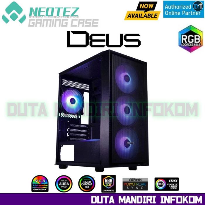 Jual NEOTEZ DEUS - ARGB Mesh Tempered Glass Mini Tower m-ATX Gaming Case - Jakarta Pusat - Duta ...