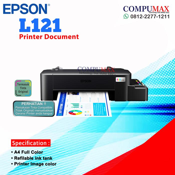 Jual PRINTER EPSON L121 L 121 - Penganti EPSON L120 - Garansi Resmi - Kota Bandung - COMPUMAX ...
