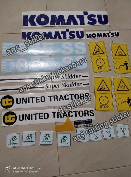 Jual Sticker Alat Berat Dozer Komatsu D85ESS Stiker Alat Berat - Kota ...
