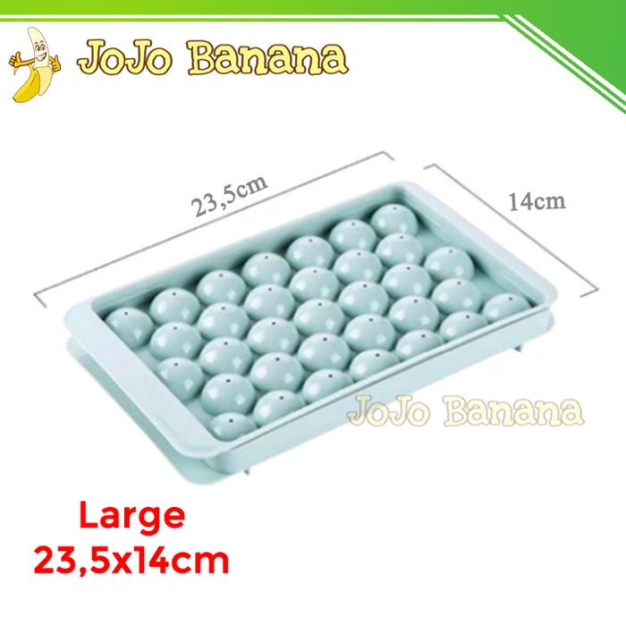 Jual Cetakan ES BATU BULAT 33 Lubang Jelly Pudding Round Ice Cube Tray ...