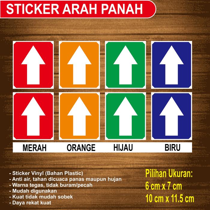 Jual Sticker Sign / Stiker Rambu / Safety Sign / Tanda Panah K3 /Arah ...