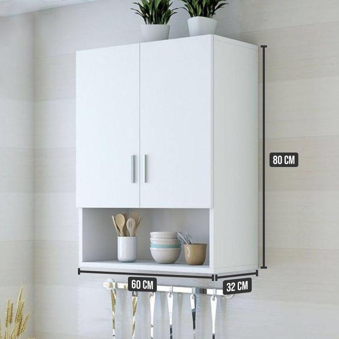 Jual Lemari Dinding Dapur / Kitchen Set 2 Pintu Minimalis / Rak Atas ...