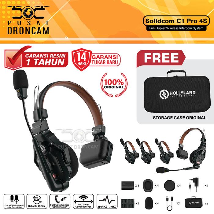 Promo Hollyland Solidcom C1 Pro-4S Full-Duplex Wireless Intercom System ...