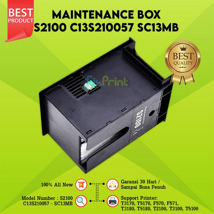 Jual Maintenance Box Compatible S2100 SC13MB Printer T3170 T5170 F570 ...