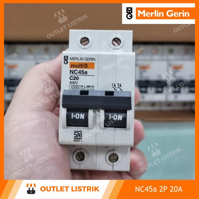 Jual MCB NC45a 2P 20A 4.5ka 12012 Multi 9 Merlin Gerin Original Schneider - Kota Semarang ...