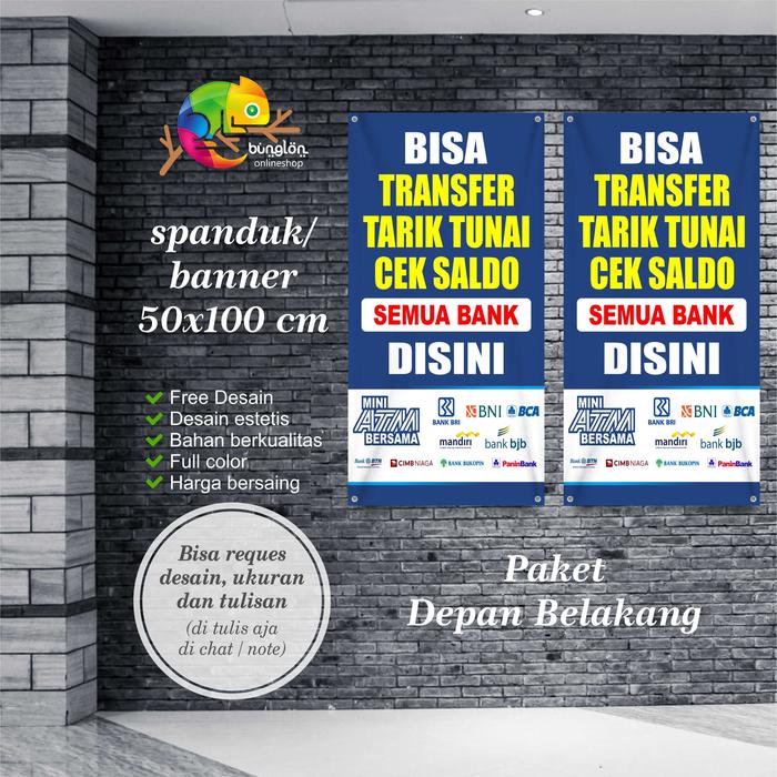 Jual Spanduk Banner Palng Transfer Tarik Tunai Cek Saldo Dll - Kab ... Jual Spanduk Banner Palng Transfer Tarik Tunai Cek Saldo Dll - Kab ...