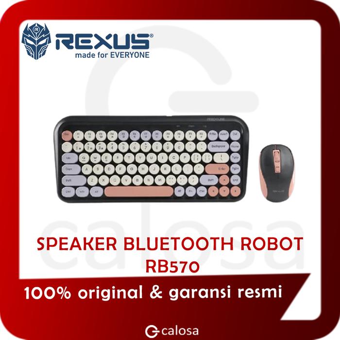 Jual Rexus KM11 Combo Keyboard + Mouse wireless Dual Connection Retro ...