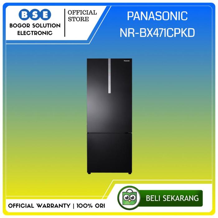 Promo Kulkas 2 Pintu Freezer Bawah 465 liter Panasonic NR-BX471CPKD NR BX471 Cicil 0% 3x - Kota ...