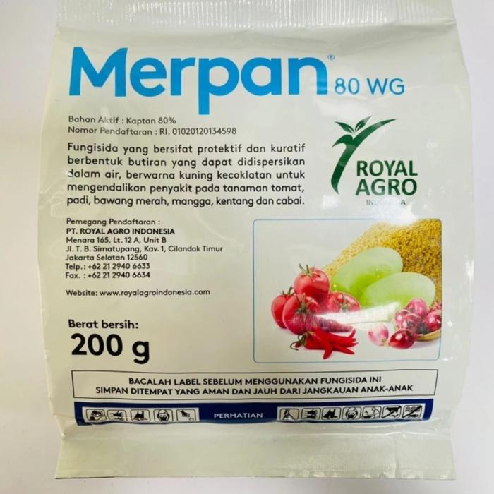 Jual fungisida MERPAN 80 WG dari ROYAL AGRO isi 200 gram - Kota ...