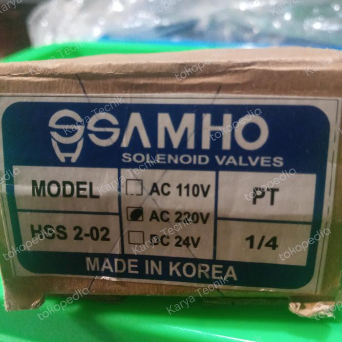 Jual SOLENOID VALVE SAMHO HSS 2-02 1/4 AC220V - Jakarta Barat - Karya ...