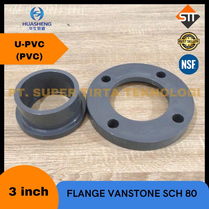 Jual Flange Vanstone PVC (U-PVC) Sch.80 ANSI 150 2inch - 4 inch - Kab ...