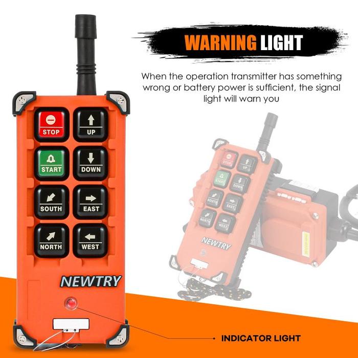 Jual F21-e1b Remote Wireless Industrial Hoist Crane Push 8 Button ...