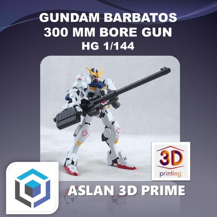 Jual GUNDAM BARBATOS 300 MM BORE GUN BOREGUN GUNPLA Custom Color 3D ...
