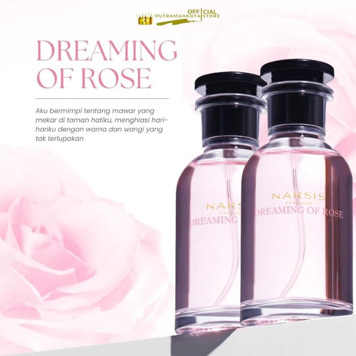 Jual 2 Pcs Narsis Parfume Dreaming Of Rose Eau De Parfum Wanita Wangi ...