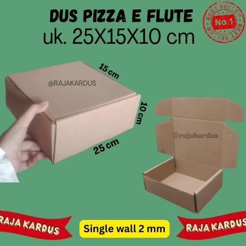 Jual Kardus/Dus/Packaging Box Pizza Diecut Ukuran 25X15X10 Cm Polos ...