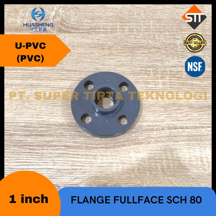 Jual Flange Fullface PVC (U-PVC) Sch.80 ANSI 150 1/2 inch - 3 inch - 1 ...