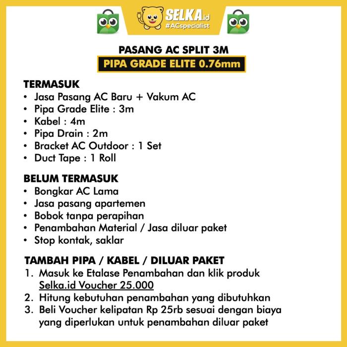 Promo SHARP AH-A5ZCY + PASANG / 5 ZCY AC STANDARD 1/2 PK - PASANG 0 ...