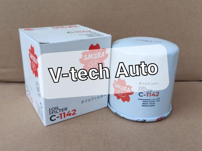 Jual Oil Filter Oli Toyota Innova Diesel Fortuner C-1142 C1142 Sakura ...