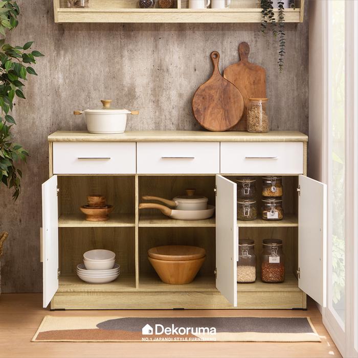 Jual Dekoruma Rak Bawah Dapur 3 Pintu - Kitchen Set - Cubic Elena Ksb ...