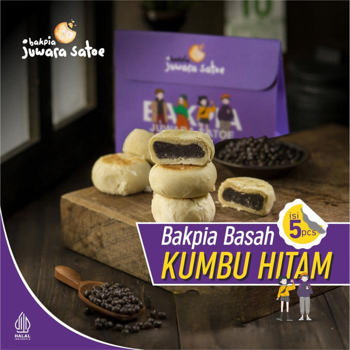 Jual [ ISI 5 ] BAKPIA BASAH KUMBU HITAM - JUWARA SATOE - Kab. Sleman ...