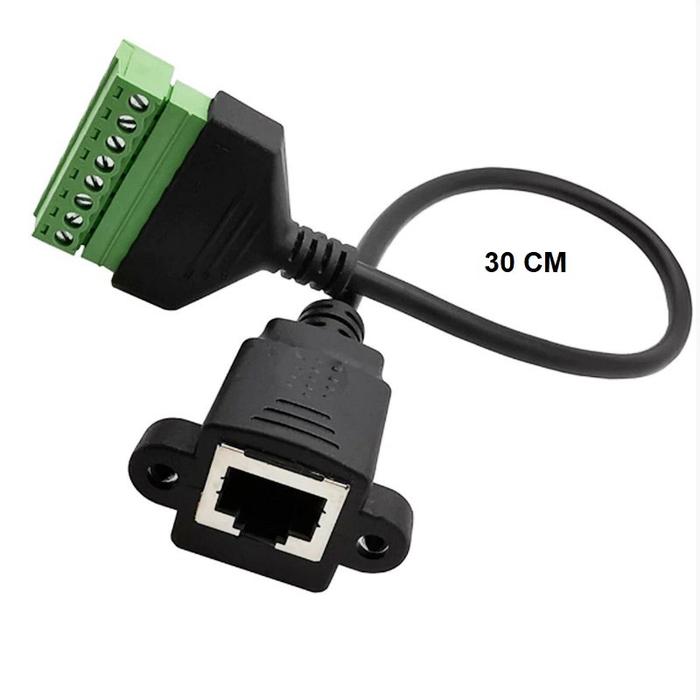 Jual Adapter Connector Ethernet RJ45 Female / Male to 8 Pin - RJ45F to ...