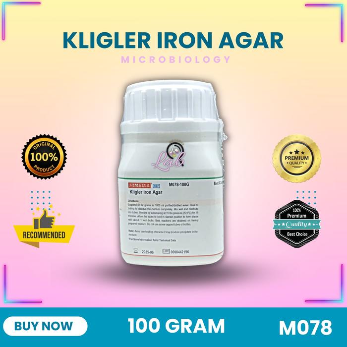 Jual Kligler Iron Agar - Media Mikrobiologi, 100 gram - Kab. Bogor ...
