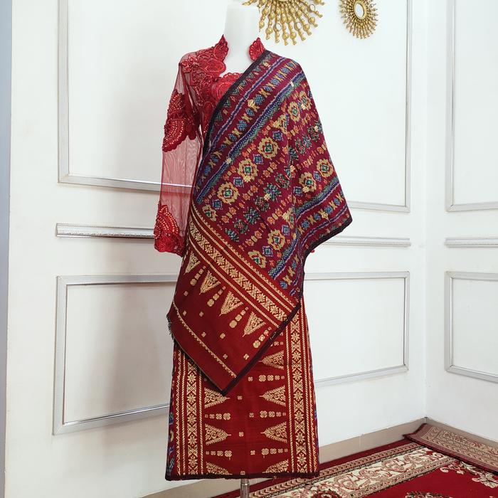 Jual Songket tenun sutra asli Palembang motif limar penuh - Kota ...