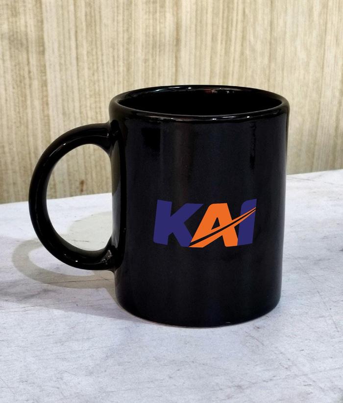 Jual Souvenir Mug Hitam Motif KAI / Mug Hitam Keramik Custom Desain ...