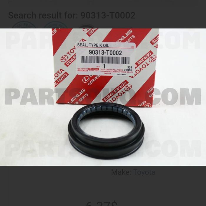 Jual Seal As roda Bearing belakang Luar Fortuner Hilux DC 90313-T0001 ...