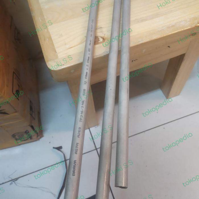 Jual Pipa Tubing / Pipa Tube Seamless Stainless SS316 OD 12MM - Tebal ...