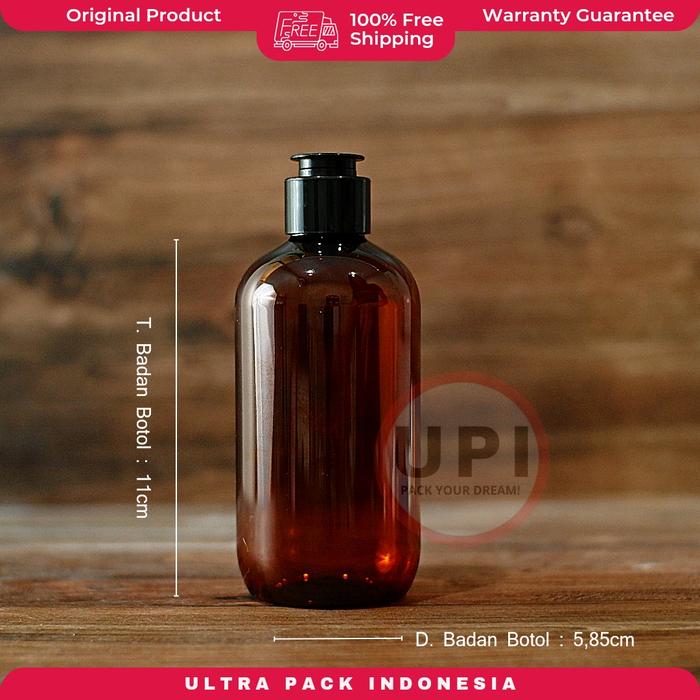 Jual BOTOL PET SBR 250ML AMBER & FLIP TOP JAMUR HITAM - Kota Tangerang - ULTRA PACK INDONESIA ...