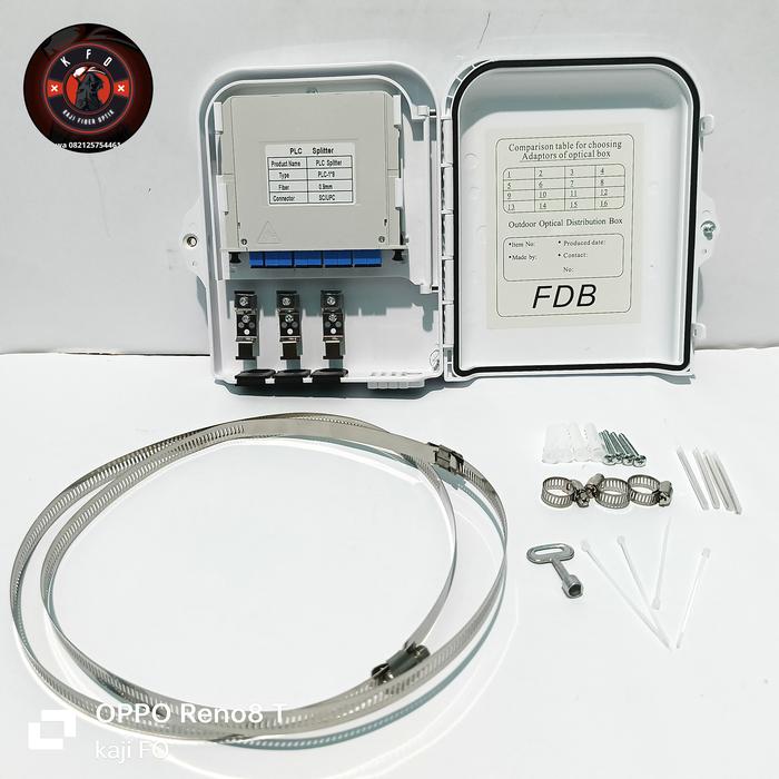 Jual odp 8 core lengkap box spliter 1:8 SC UPC/odp 8core - Jakarta ...
