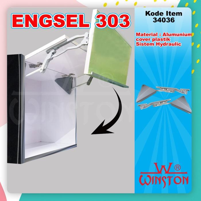 Jual Engsel Lift Up & Down HS 303 W 50-90cm x H 60 - 72cm Panel - Kota ...