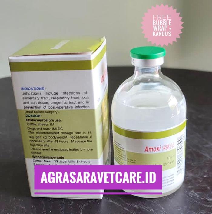 Jual AMOXI 15% LA Vemedim 100 ml- Obat pencernaan LIKE BETAMOX INTRAMOX ...