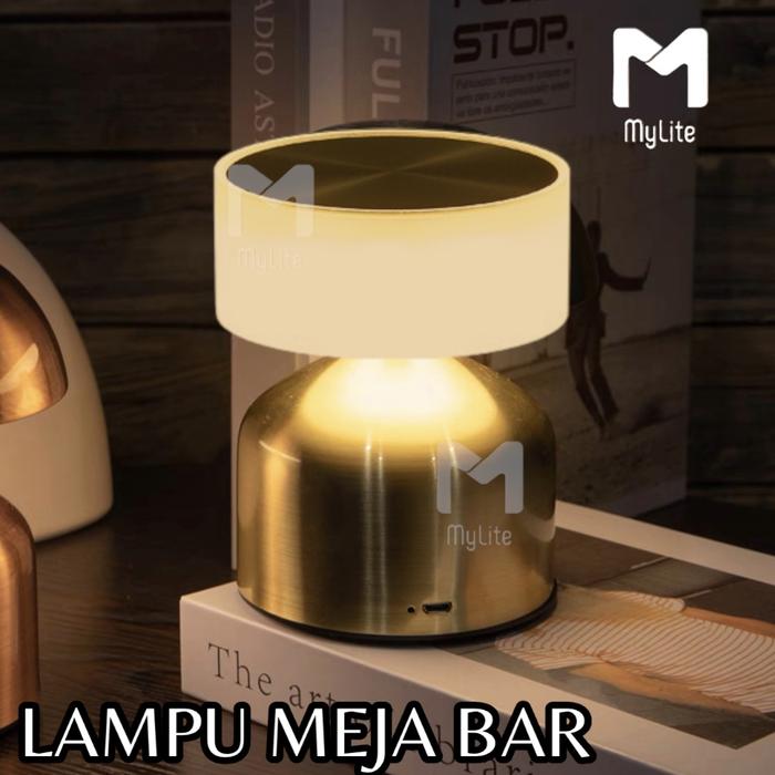 Jual Lampu Meja Bar Restorant Minimalis Table Desk Lamp Gold 1800Mah - Kota Denpasar - MyLite ...