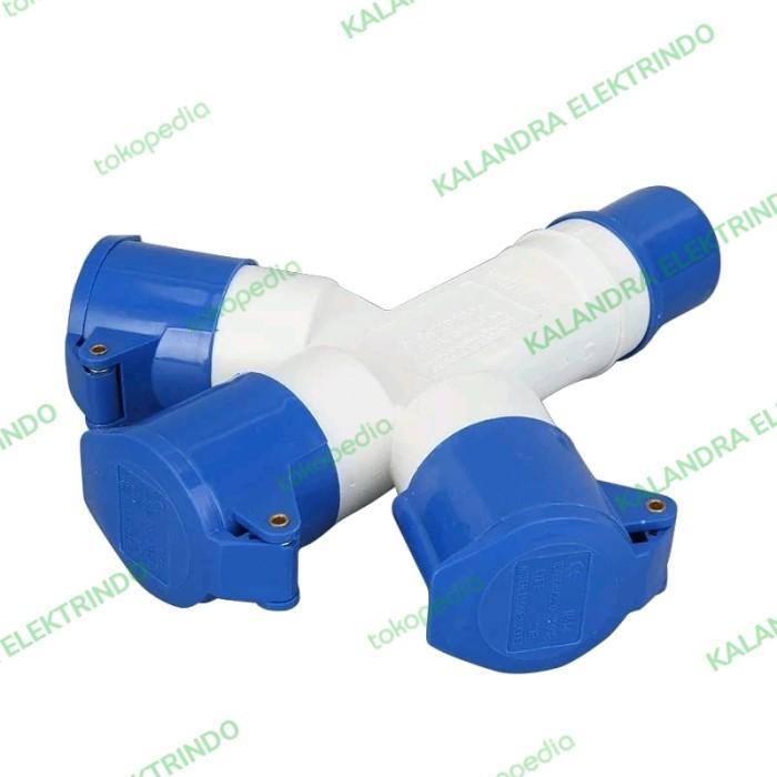 Jual Industrial Plug Socket 1023 3P 32A Cabang 3 Colokan Listrik CEE ...
