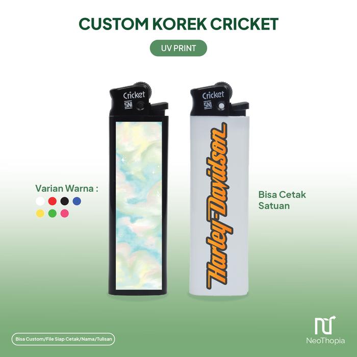 Jual Korek Api Cricket Custom Cetak/Print UV Promosi/cetak foto,nama ...