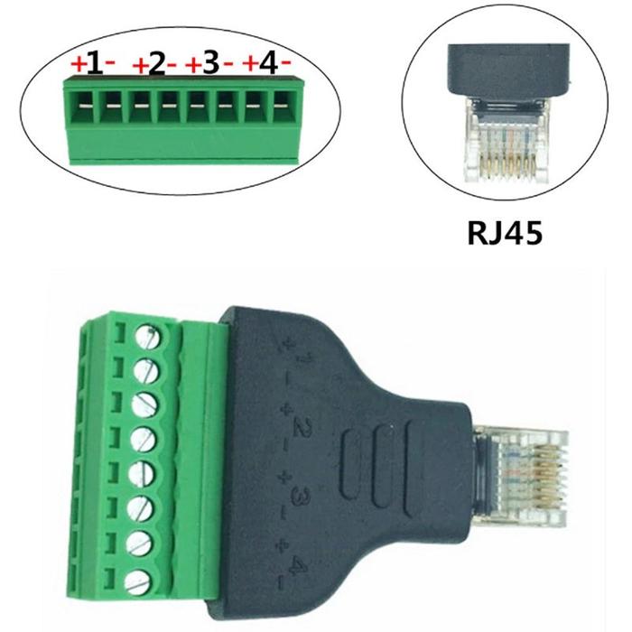 Jual Adapter Connector Ethernet RJ45 Female / Male to 8 Pin - RJ45F to ...