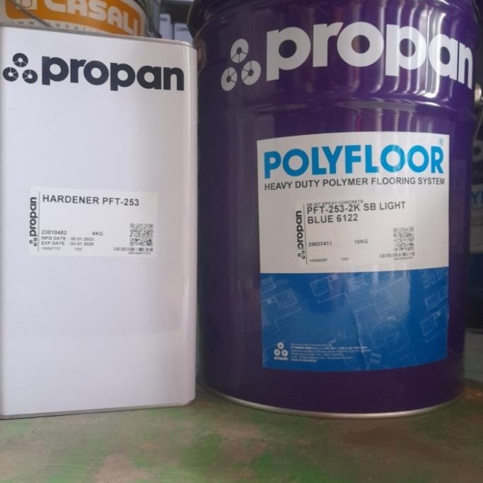 Jual Propan Polyfloor Epoxy Lantai PFT 253 2K SB LIGHT BLUE 20kg Set ...