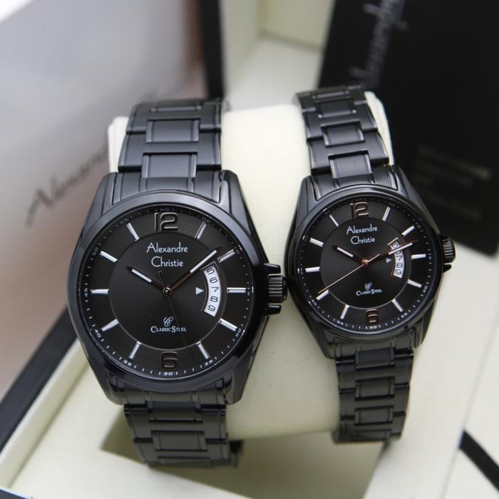 Jual Jam Tangan Alexandre Christie Couple AC 8684 Tanggal Aktif ...