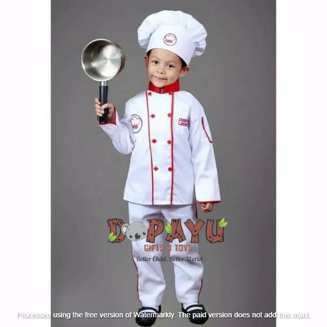 Jual Baju Profesi Kostum Anak Chef Junior Koki KIJANG 5-6 - Kota Yogyakarta - Dopayu Gifts&Toys ...
